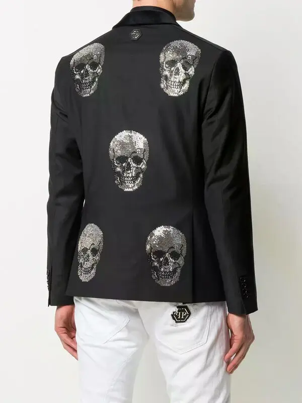 Philipp Plein Embellished Skull Blazer