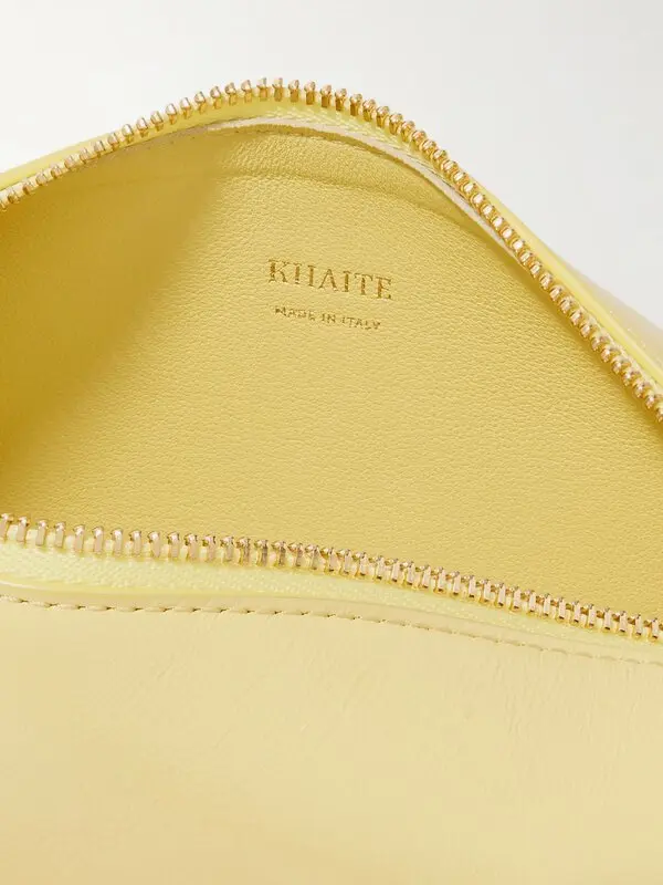 Khaite Mini Crossbody Bag With Logo - Light Yellow