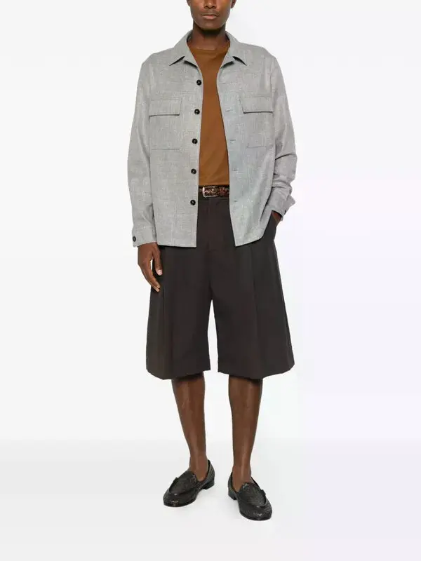 Zegna Button-up Flap-pocket Shirt