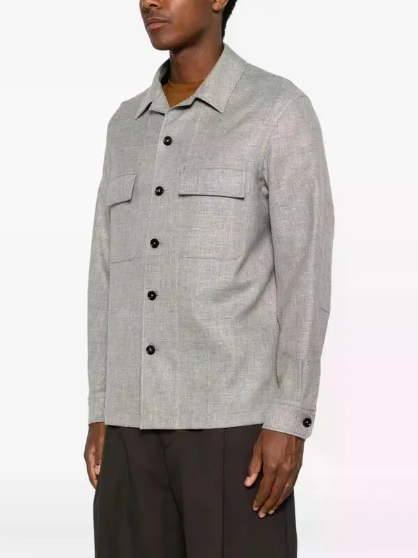 Zegna Button-up Flap-pocket Shirt