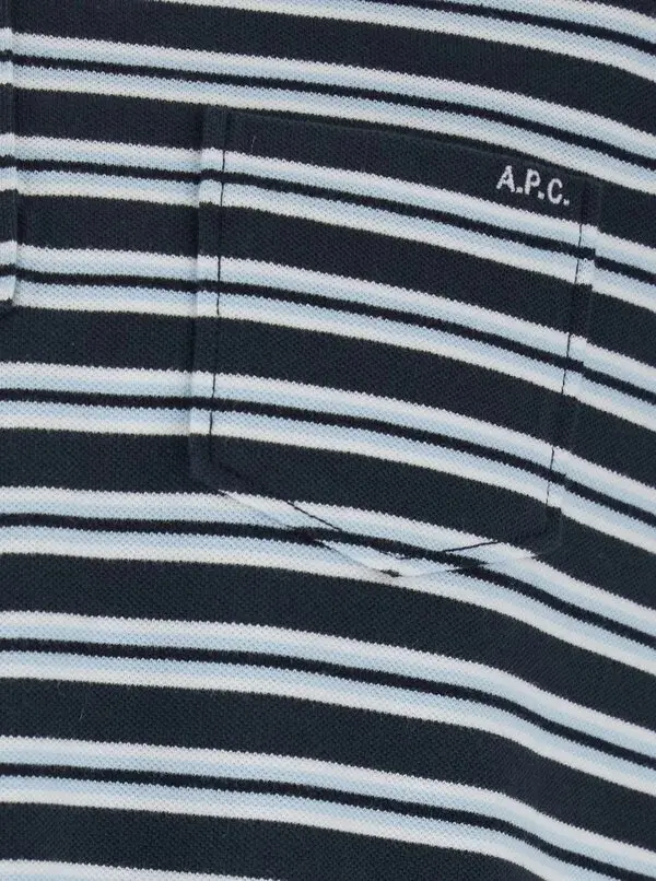 A.p.c. Oscar Striped Polo Shirt