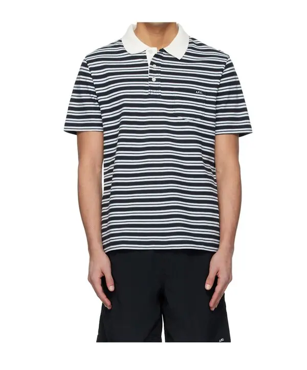 A.p.c. Oscar Striped Polo Shirt