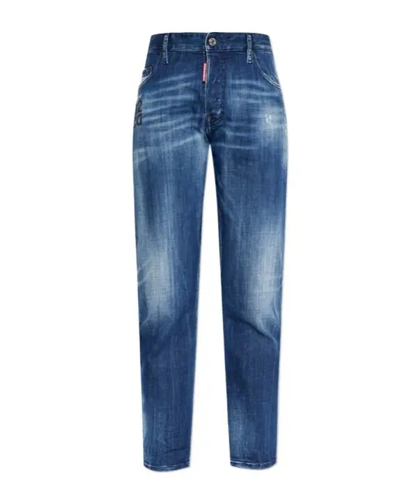 Dsquared2 Belt Loop Jeans With Pockets - Blue