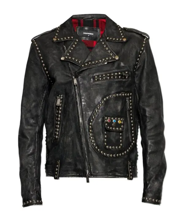 Dsquared2 Long Sleeve Leather Jacket