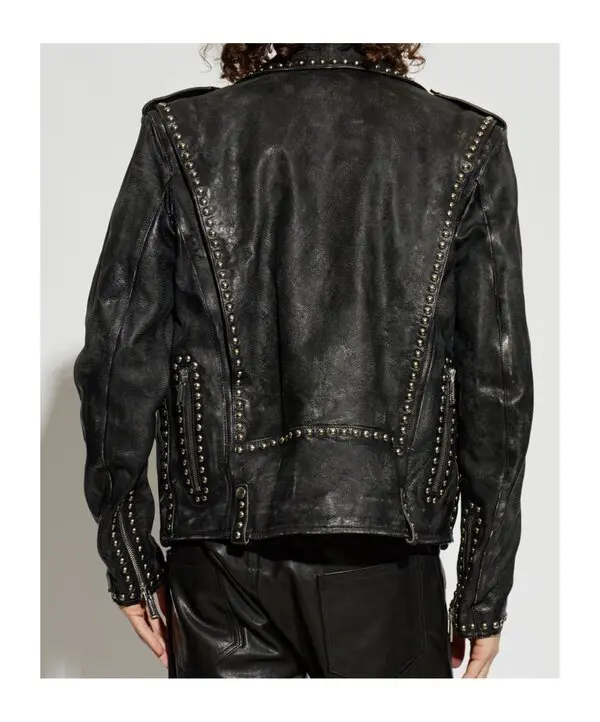Dsquared2 Long Sleeve Leather Jacket