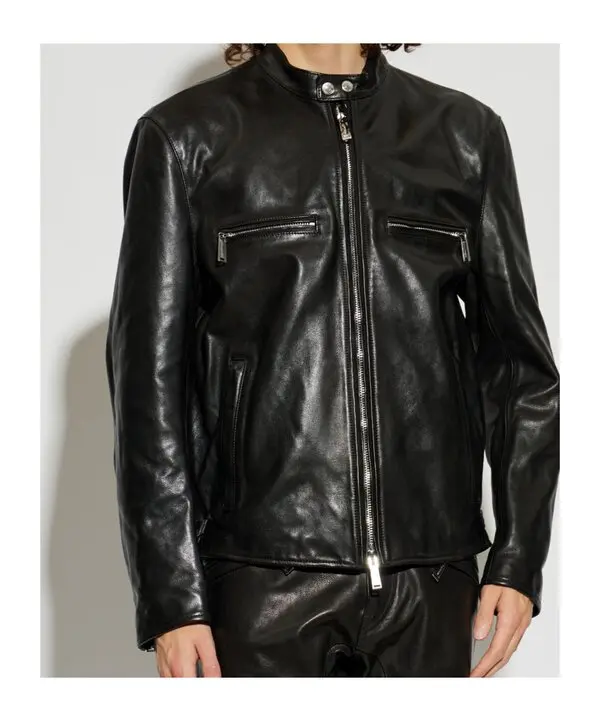 Dsquared2 Long Sleeve Leather Jacket