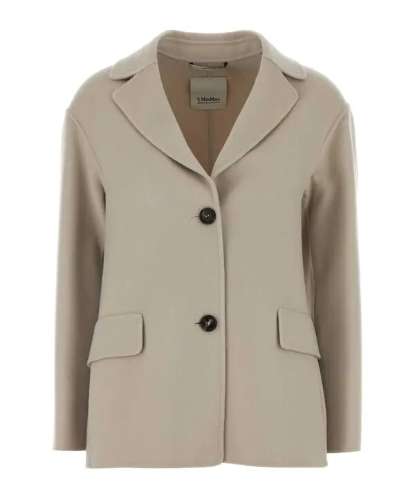 Max Mara Single-breasted Blazer With Notched Lapel - Nude