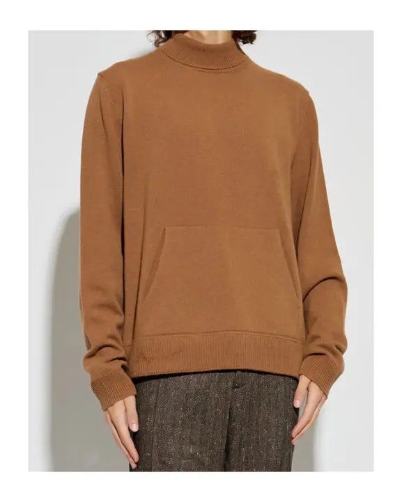 Dsquared2 Long Sleeve High Neck Sweater With Ribbed Details
