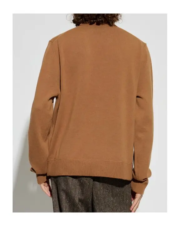 Dsquared2 Long Sleeve High Neck Sweater With Ribbed Details