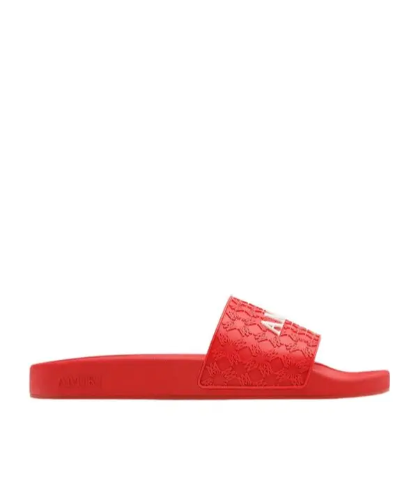 Amiri Ma Quad Logo-detail Flip Flops - Red