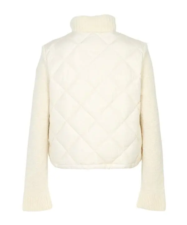 Moncler Quilted Cardigan With Zip-up Closure
