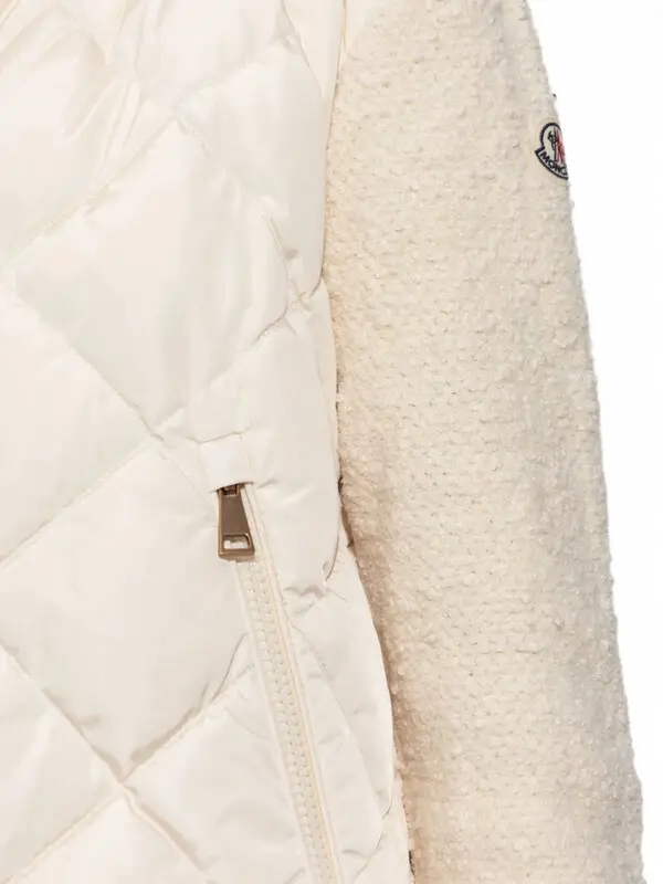 Moncler Quilted Cardigan With Zip-up Closure