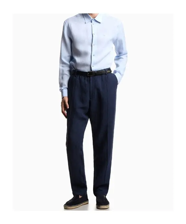 Emporio Armani Logo-detail Shirt - Light Blue