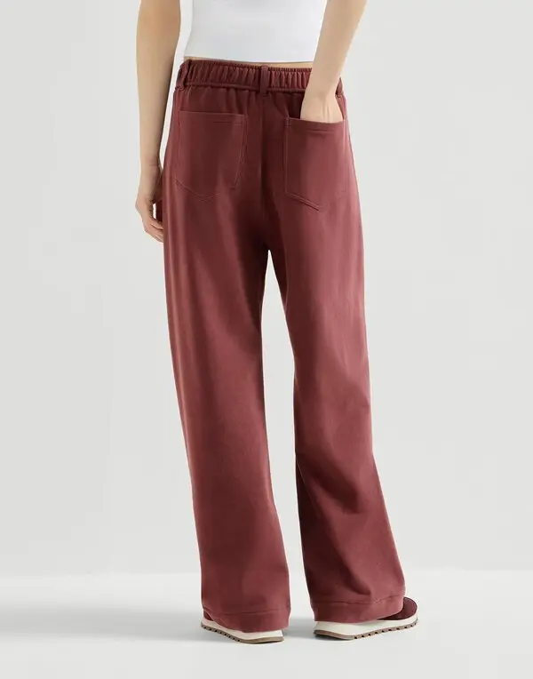Brunello Cucinelli Cotton Smooth French Terry Trousers