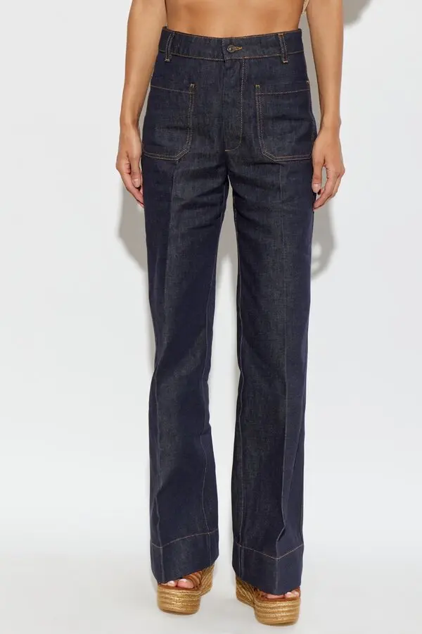 Victoria Beckham Belt Loop Jeans