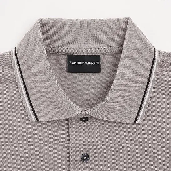 Emporio Armani Button Detailed Short-sleeved Polo Shirt