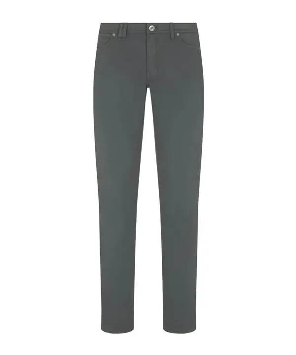 Brioni Essential Stretch Cotton Meribel Fitted Jeans - Petroleum Blue