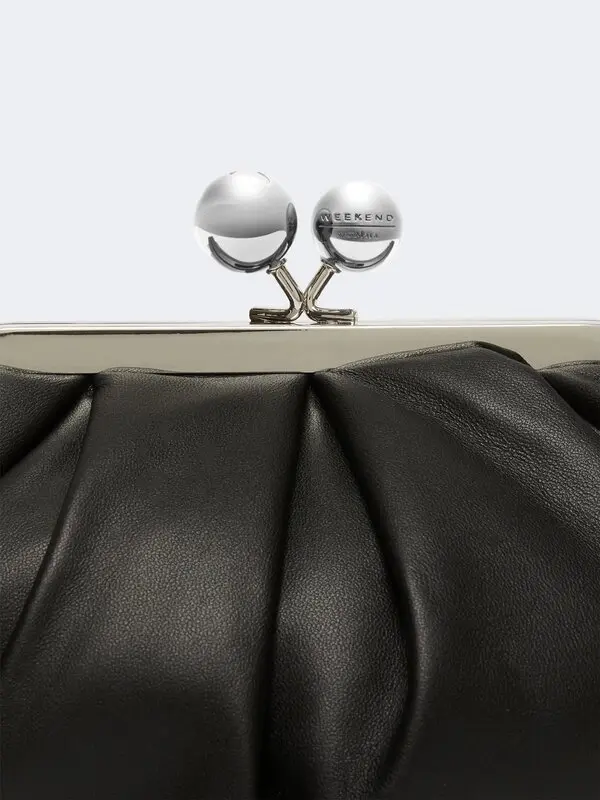 Max Mara Small Pasticcino Leather Clutch Bag