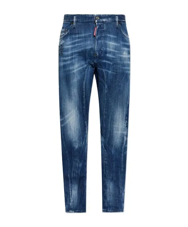 Dsquared2 Belt Loop Jeans With Pockets - Blue