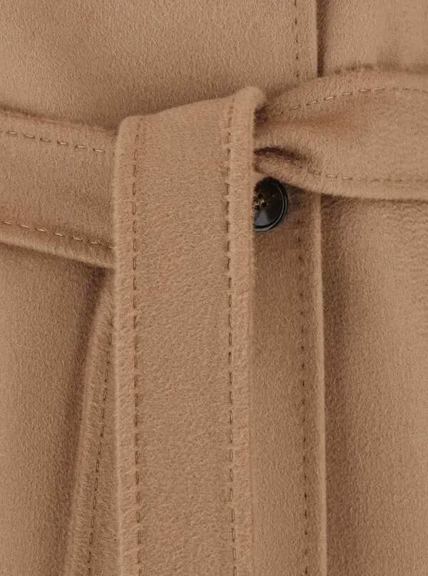 Max Mara Belted Wool Coat - Camel
