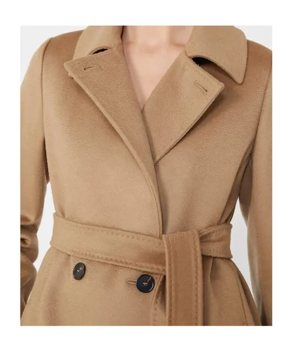 Max Mara Belted Wool Coat - Camel