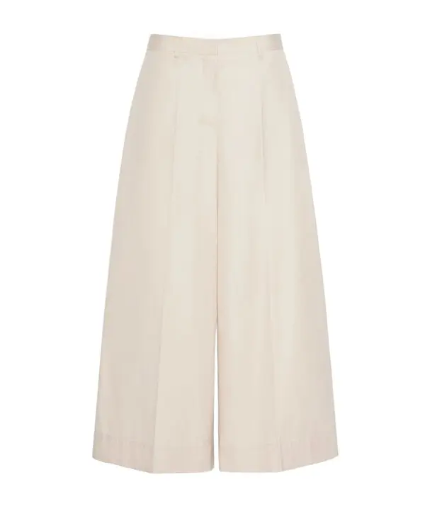 Max Mara Cotton Poplin Trousers - Beige