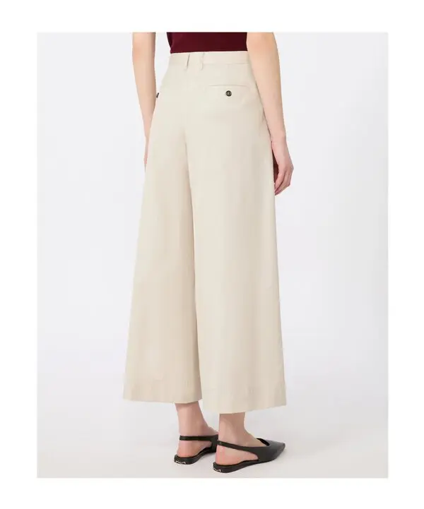 Max Mara Cotton Poplin Trousers