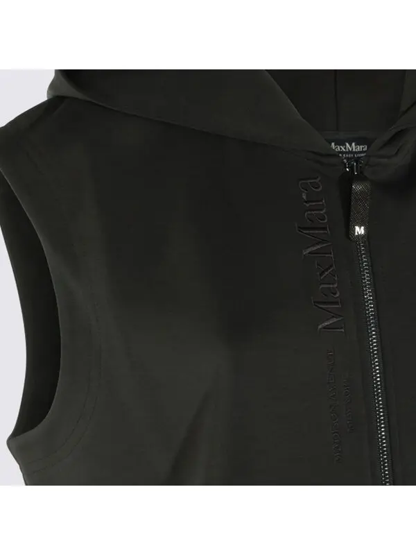 Max Mara Zip Sleeveless Hoodie