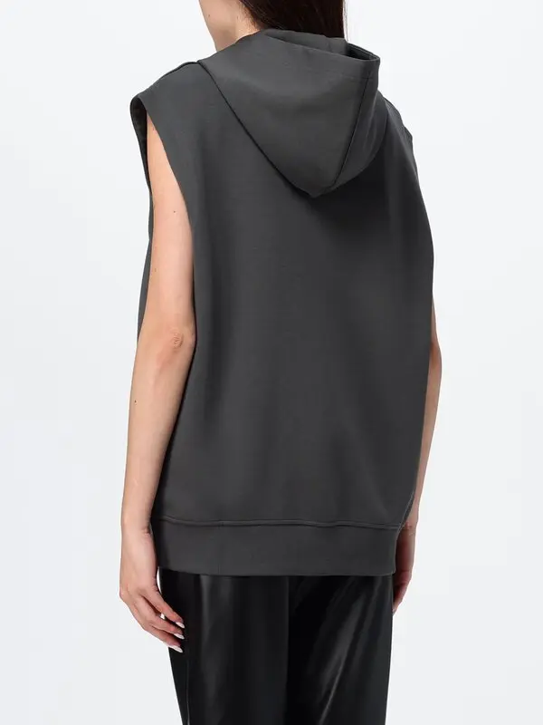 Max Mara Zip Sleeveless Hoodie