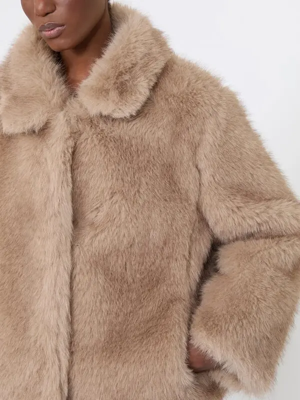 Max Mara Faux Fur Coat