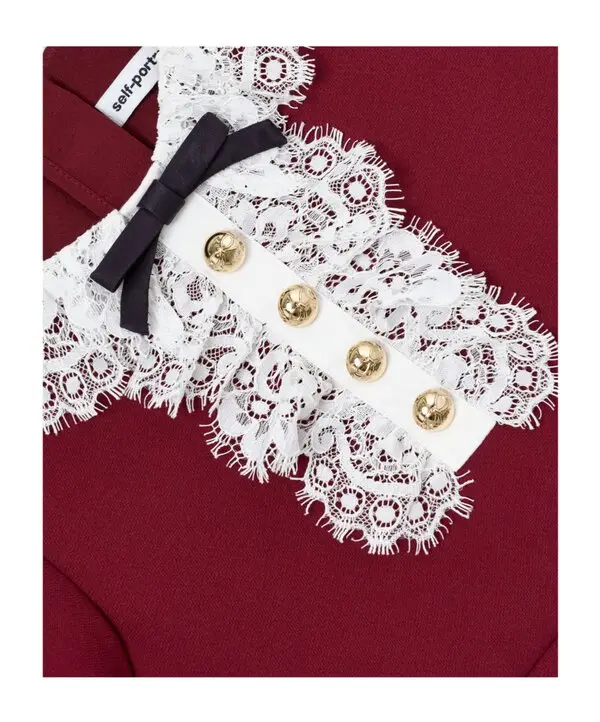 SELF-PORTRAIT Lace Bib Dress