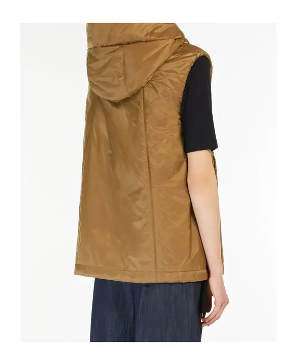 Max Mara Greengo Sleeveless Hooded Jacket - Caramel