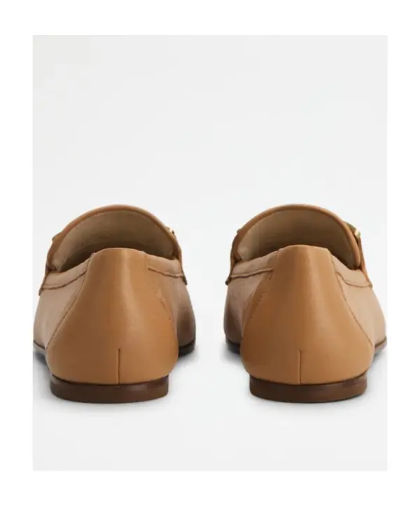 TOD'S Kate Gold-chain Leather Loafers