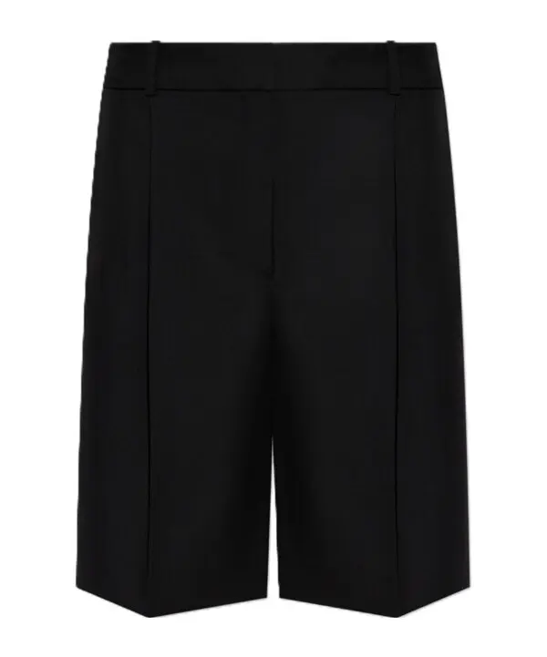 RÓHE Pleated Bermuda Shorts - Black