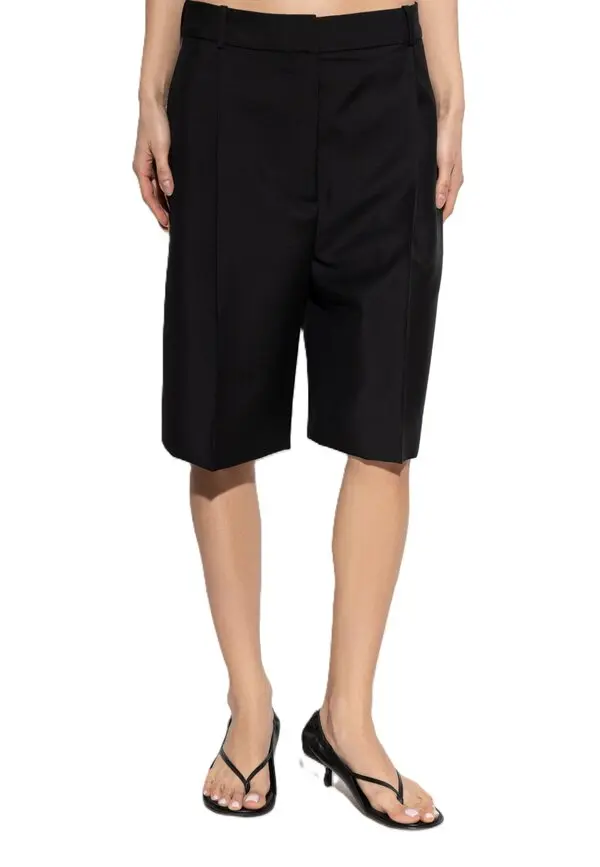 RÓHE Pleated Bermuda Shorts