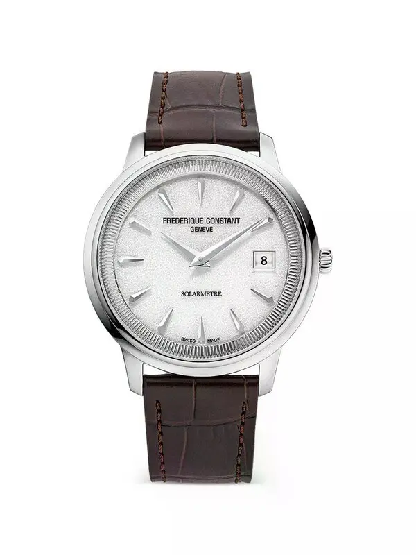 FREDERIQUE CONSTANT Classics Moneta Solarmetre 39mm Watch - White