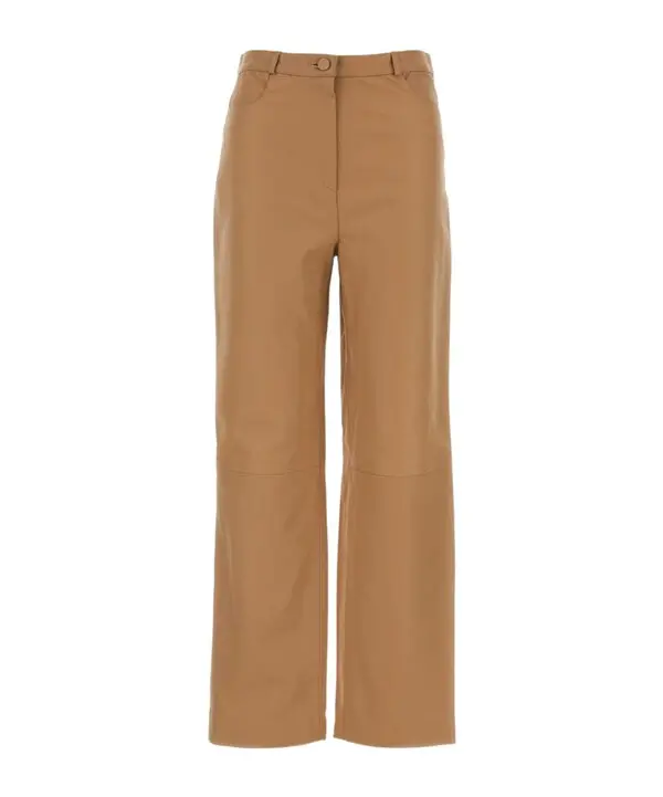 Loulou De Saison Cobe Straight-leg Pants - Camel