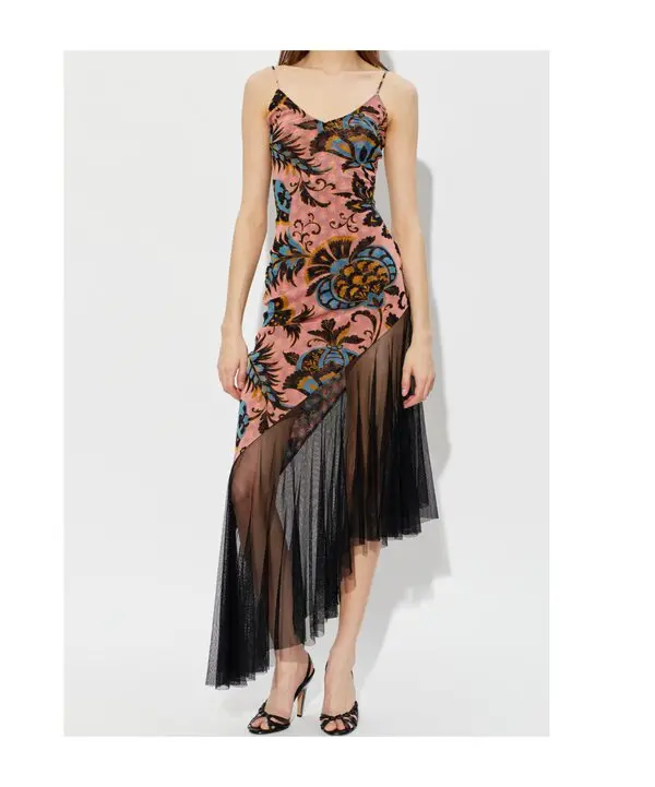 Etro Floral Printed Panelled Dress