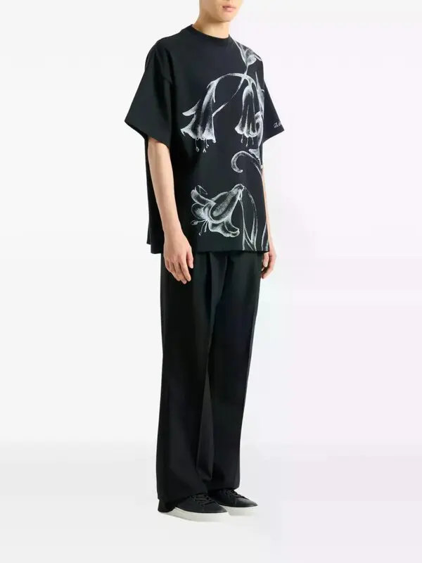 Balmain Printed Flower T-shirt