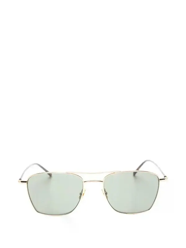 Saint Laurent Sl 866 Rectangle-frame Sunglasses - Gold