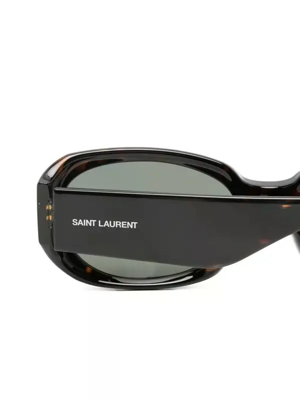 Saint Laurent Oval Frame Sunglasses - Black