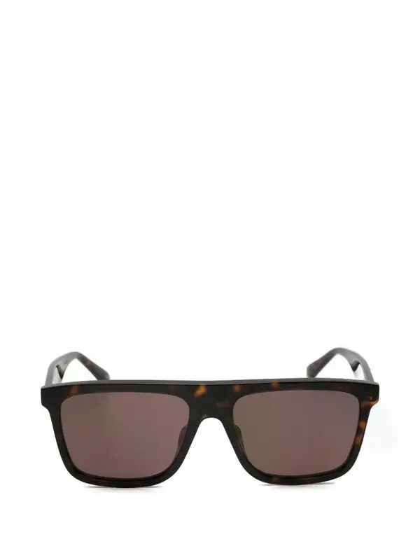 Gucci Tortoiseshell-effect Square-frame Sunglasses - Brown