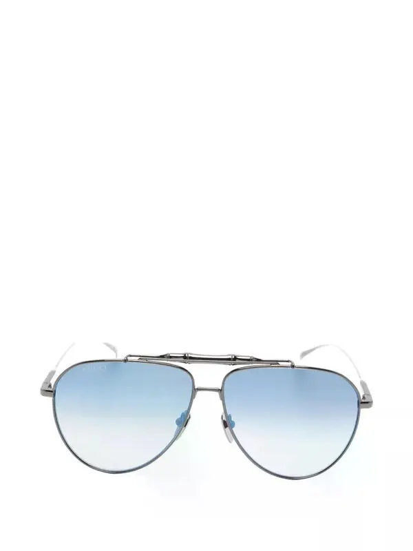 Gucci Bamboo Pilot Sunglasses - Black