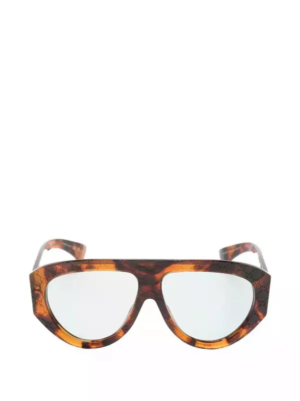 Gucci Oversized Frame Sunglasses - Brown
