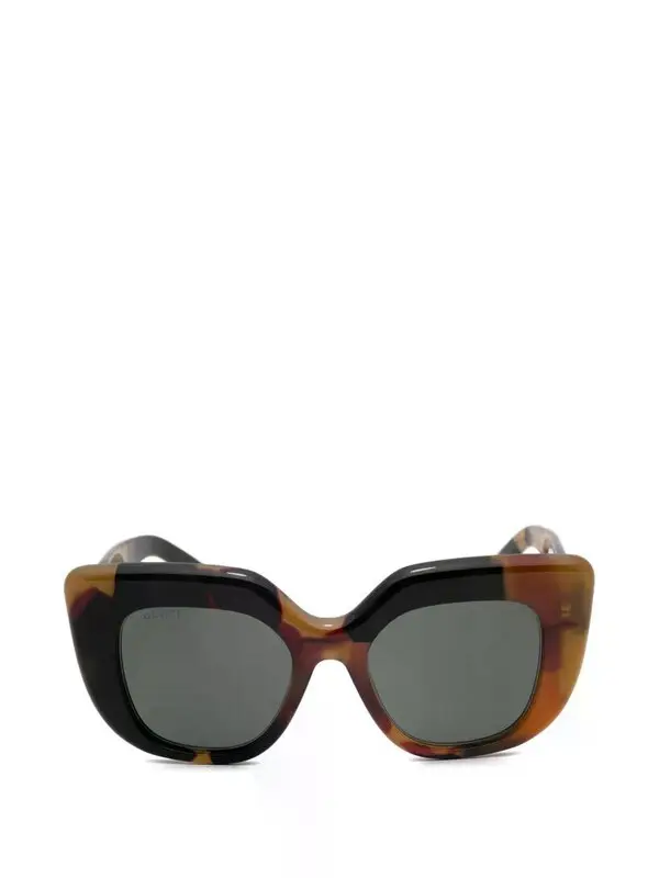 Gucci Oversized Frame Sunglasses - Brown