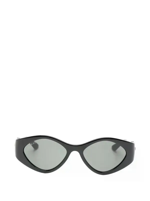 Gucci Interlocking G Cat-eye Sunglasses - Black