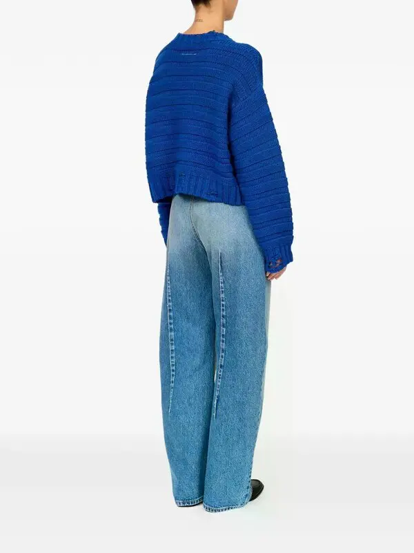 MAISON MARGIELA Distressed Knit Wool Jumper