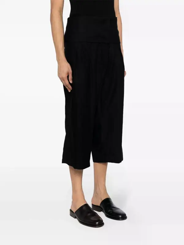 Yohji Yamamoto Drop-crotch Cotton Trousers