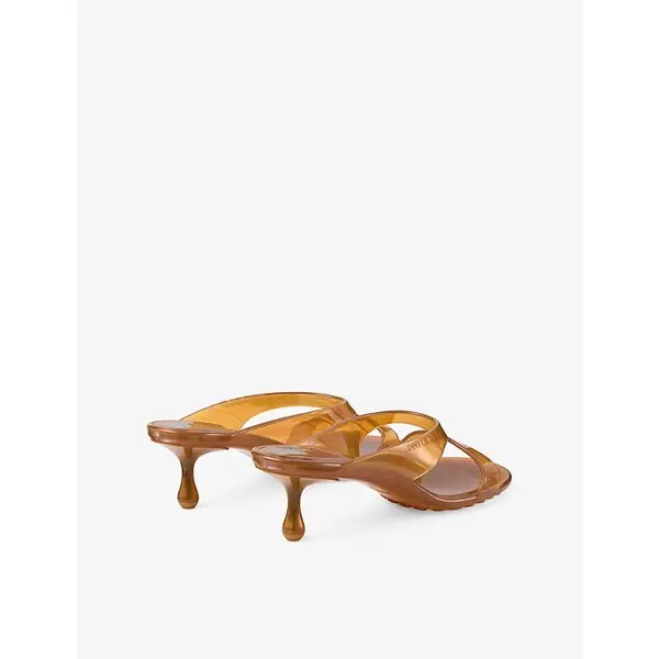 JIMMY CHOO Jelly Drop 50 Jelly Sandals - Amber
