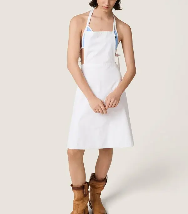Miu Miu Cotton Poplin Apron